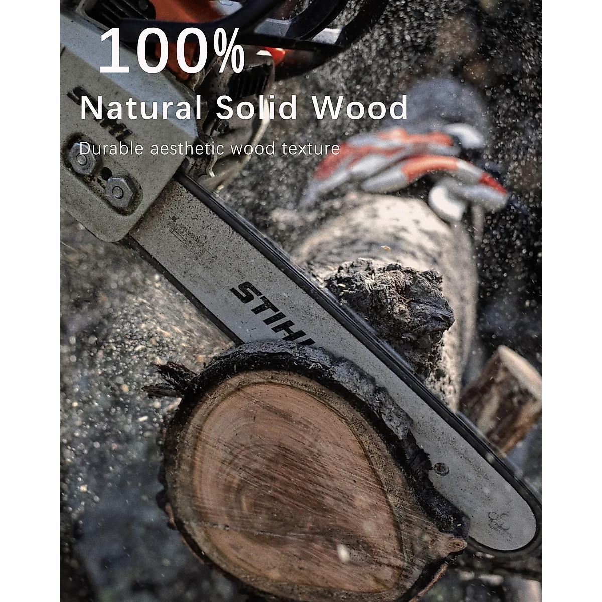 TEDIDUWA Rustic Wood Floating Shelves Set of 6, 16 Inches Wood Rustic Farmhouse Wall Shelves, Easy-to-Install Hanging Shelves for Living Room, Kitchen, and Bathroom, 40lbs Capacity.