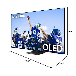 Samsung QN55S95CAFXZA 55" Ultra Slim 4K Quantum HDR OLED Smart TV with a Blueberry 2.25M 18G 4K-8K HDMI Digital Cable (2023)