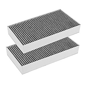 F1 Carbon Allergen Reduction+Odor Defend, HEPA Replacement Filter Compatible with 3M Filtrete C01 T02 Room Air Purifier, 2 Pack