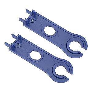 Tgoon Solar Panel Connector Spanner, Simple to Carry 1 Pair Rugged Easy Operation Rigid Plastic Solar Panel Connector Wrench for Maintenance
