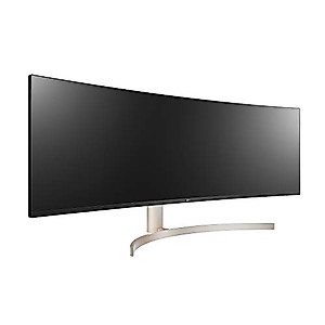 LG 49WL95C-WE 49 Inch 32:9 Curved DQHD (5120 x 1440) IPS UltraWide Monitor with HDR10, USB-C and 3-Side Virtually Borderless Display, Silver (Renewed)