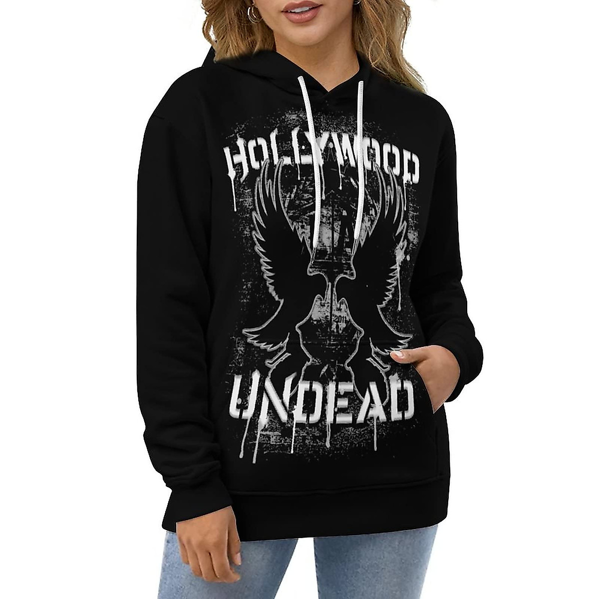 BENOLIVE Hollywood Rock Band Undead Novelty Hoodies Graphics Hooded Sweater Shirt With Pockets Pullover Sweatshirt for Men Women Style