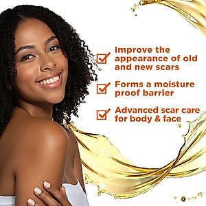 Palmer's Cocoa Butter Formula Scar Serum, Skin Brightening Oil for Face & Body, Concentrated Serum with Vitamin E, Fragrance Free, 1 Fl Oz
