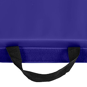 We Sell Mats 4 ft x 10 ft x 2 in Personal Fitness & Exercise Mat, Lightweight and Folds for Carrying, Purple