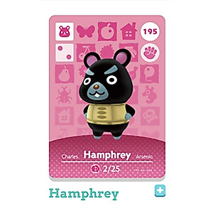 Nintendo Animal Crossing Happy Home Designer Amiibo Card Hamphrey 195/200 USA Version