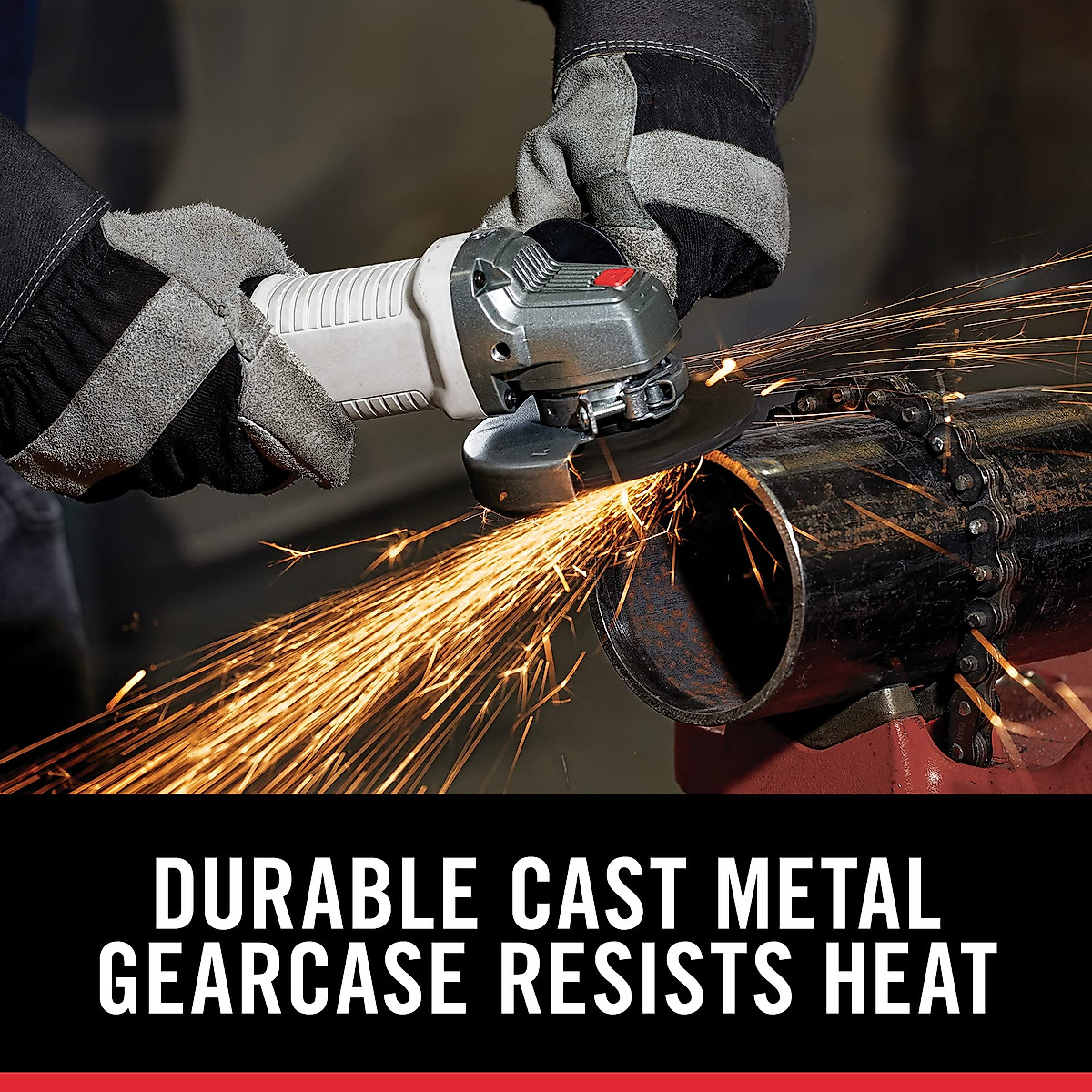 PORTER-CABLE Angle Grinder Tool, 4-1/2-Inch, 6-Amp (PCEG011) Black