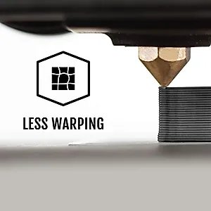 HATCHBOX Paint-Free ABS 3D Printer Filament, Dimensional Accuracy +/- 0.03 mm, 1 kg Spool, 1.75 mm, Black