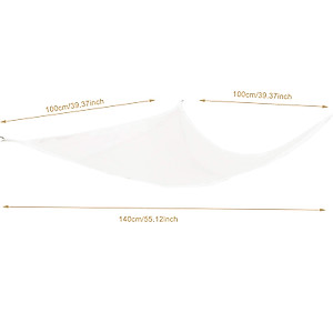 Stuffed Animal Net or Hammock with Hanging Hooks Large Mesh Toys Organizer Storage Net Corner Sling Organizer for Playroom Bedroom Bathroom