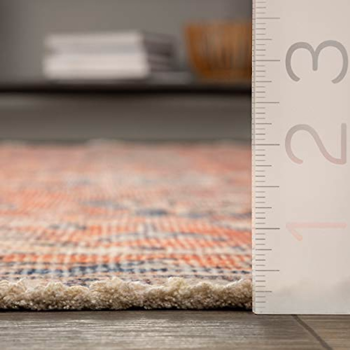 nuLOOM Rosalia Floral Persian Area Rug, 7' 10" x 10', Rust