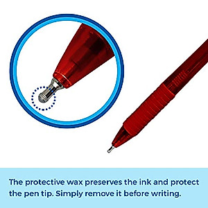 Greeting Pen Employee Appreciation Translucent 12 Pen Set with Team Building Quotes, 6 Designs 46010