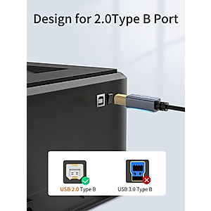 CableCreation USB Printer Cable 15FT Bundle with USB C Printer Cable 15FT