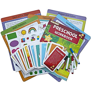 Parragon Preschool Big Activity Box Ages 3-5 Learning Toy: Learn to Write, Letter & Number Tracing, Math, & More. Box with Wipe Clean Boards, Workbook, Flash Cards, Reusable Stickers & More