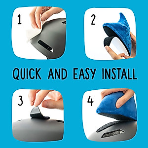 ParaWild Shark Helmet Accessories w/Sticky Hook & Loop Fastener Adhesive (Helmet not Included), Fun Fin/Ears/Mohawk/Covers for Snowboarding, Skiing, Biking, Cycling for Kids and Adults