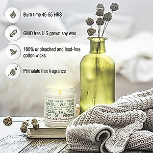 Friend Gifts, Unique Fun Hand-Poured 9oz Soy Candle with Key Lime Pie Scent, Made in USA, Friendship Gift Ideas, Funny Birthday Gifts for Women, and Cute Moving Away Gifts for Friends Female