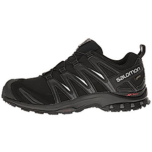 Salomon Men's XA PRO 3D Gore-TEX Trail Running Shoes, Black/Black/Magnet, 9.5