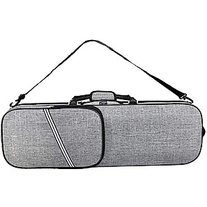 adm 4/4 Full Size Violin Case Oblong Violin Hard Case with Built-in Hygrometer,Super Lightweight Portable with Carrying Straps