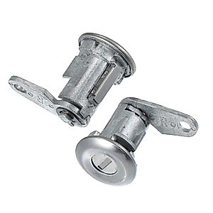 X AUTOHAUX 1 Set DL15500 Car Door Lock Cylinder W/Keys for Ford F100 1967-1979 for Ford F150 1975-1979 for Ford F250 F350 1967-1979