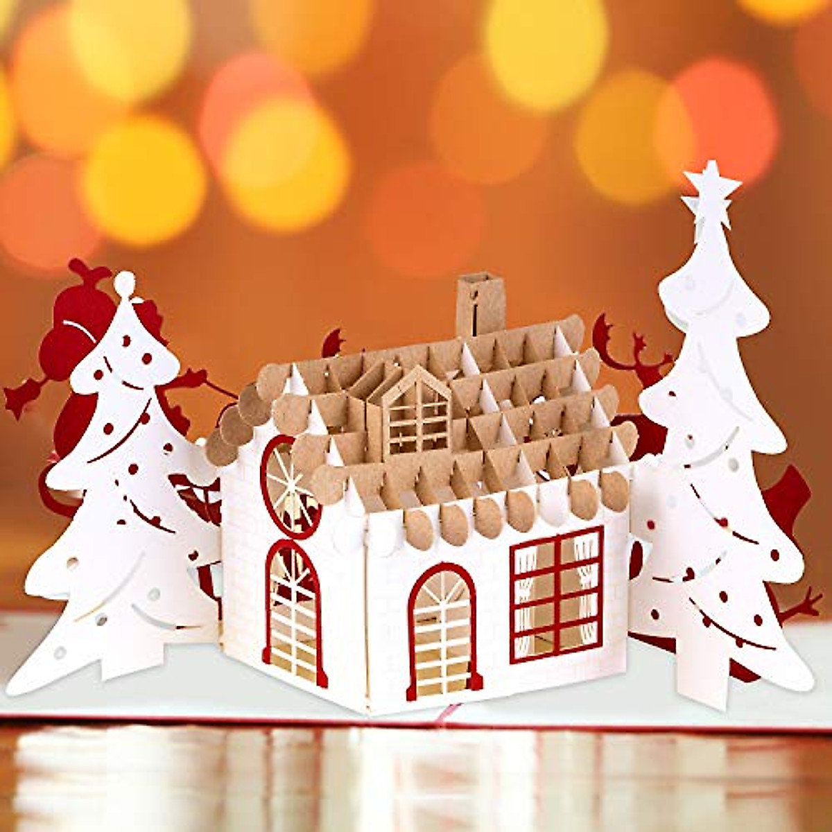 HBlife 9 Pack 3D Christmas Cards Pop Up Holiday Postcards Greeting Handmade Holiday Xmas Cards & Envelopes for New Year