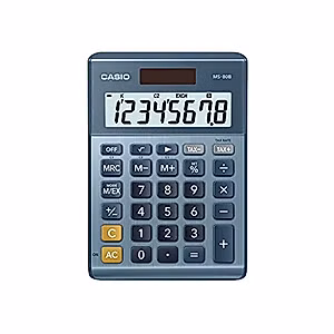Casio MS-80B 8-Digit Desktop Calculator, Blue Small