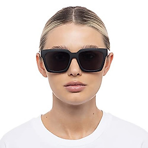 Le Specs Women's Weekend Riot Sunglasses, Matte Black, One Size