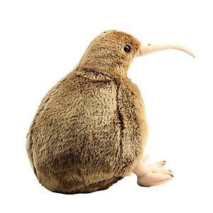 WinAdiGoo Cute Furry Realistic Kiwi Bird Plush Doll Soft Stuffed Animal Toy 11 inch Cuddle