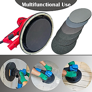 Tonmp 30 PCS 7 Inch Hook-and-Loop Sanding Silicon Carbide Discs Sandpaper - 5 pcs Each of 80 120 240 400 1000 and 2000 Grits Wet/Dry Sander Paper for Random Orbit Sander