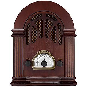 ClearClick Retro AM/FM Radio with Bluetooth - Classic Wooden Vintage Retro Style Speaker