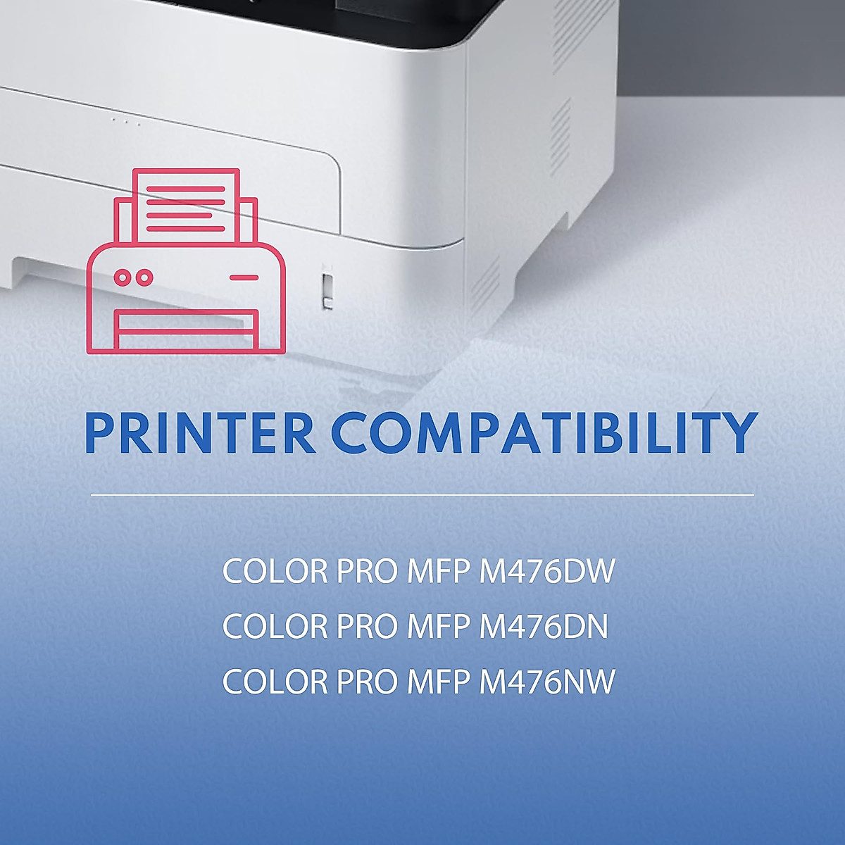 312X Black High Yield Toner Cartridges (2 Pack) : Compatible CF380X Toner Cartridge Replacement for HP 312X 312A Color Pro MFP M476dw M476dn M476nw Series Printer