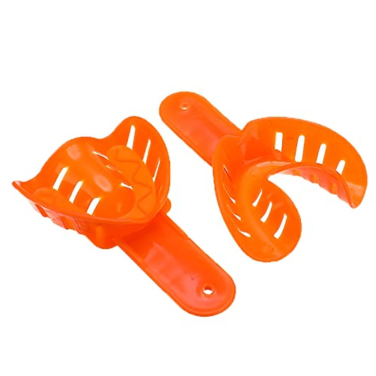 12Pcs Dental Impression Trays Plastic Teeth Holder Kit Dental Trays Materials Oral Care