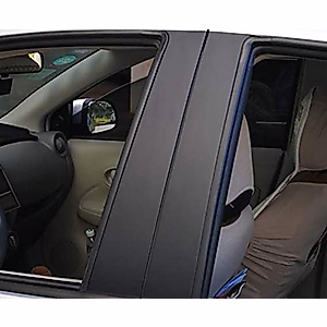 Black Matte Carbon Fiber Car Vinyl Wrap Roll 1ft x 5ft Bubble Free Air Release DIY Wrap Film for Motor Interior