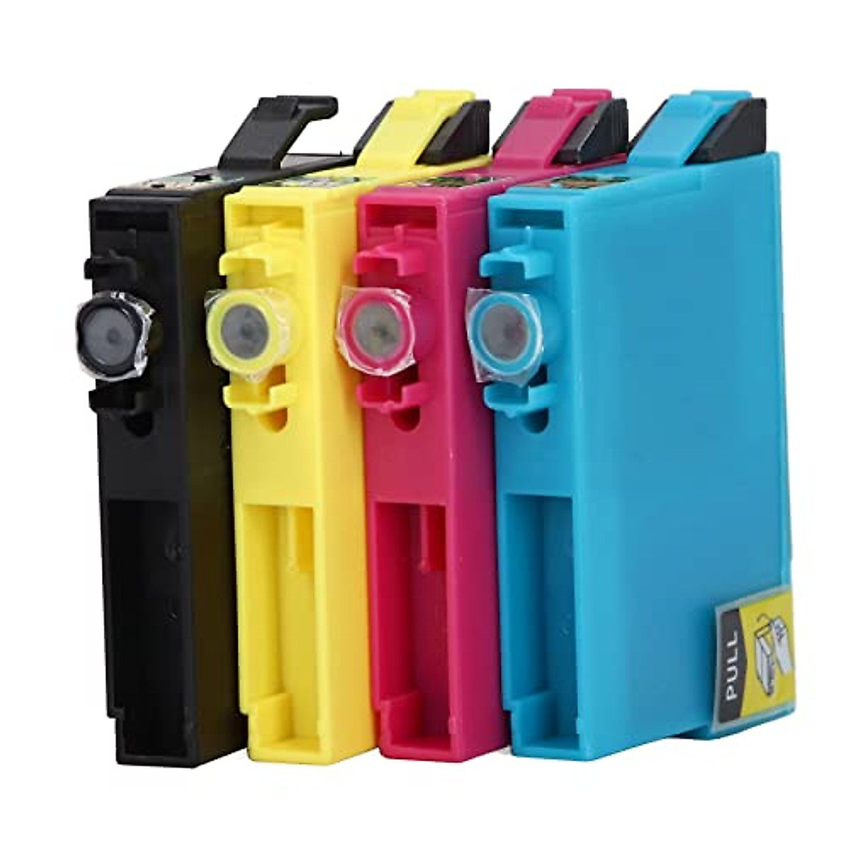 4 Color Ink Cartridge, 4 Color PP Printer Ink Cartridges No Leakage Ink Cartridge Replacement T1251 T1252 T1253 T1254, Desktop Photo Printers