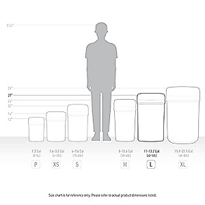 Mainstay Motion Sensor Trash Can, 13.2 Gallon, Red Stainless Steel