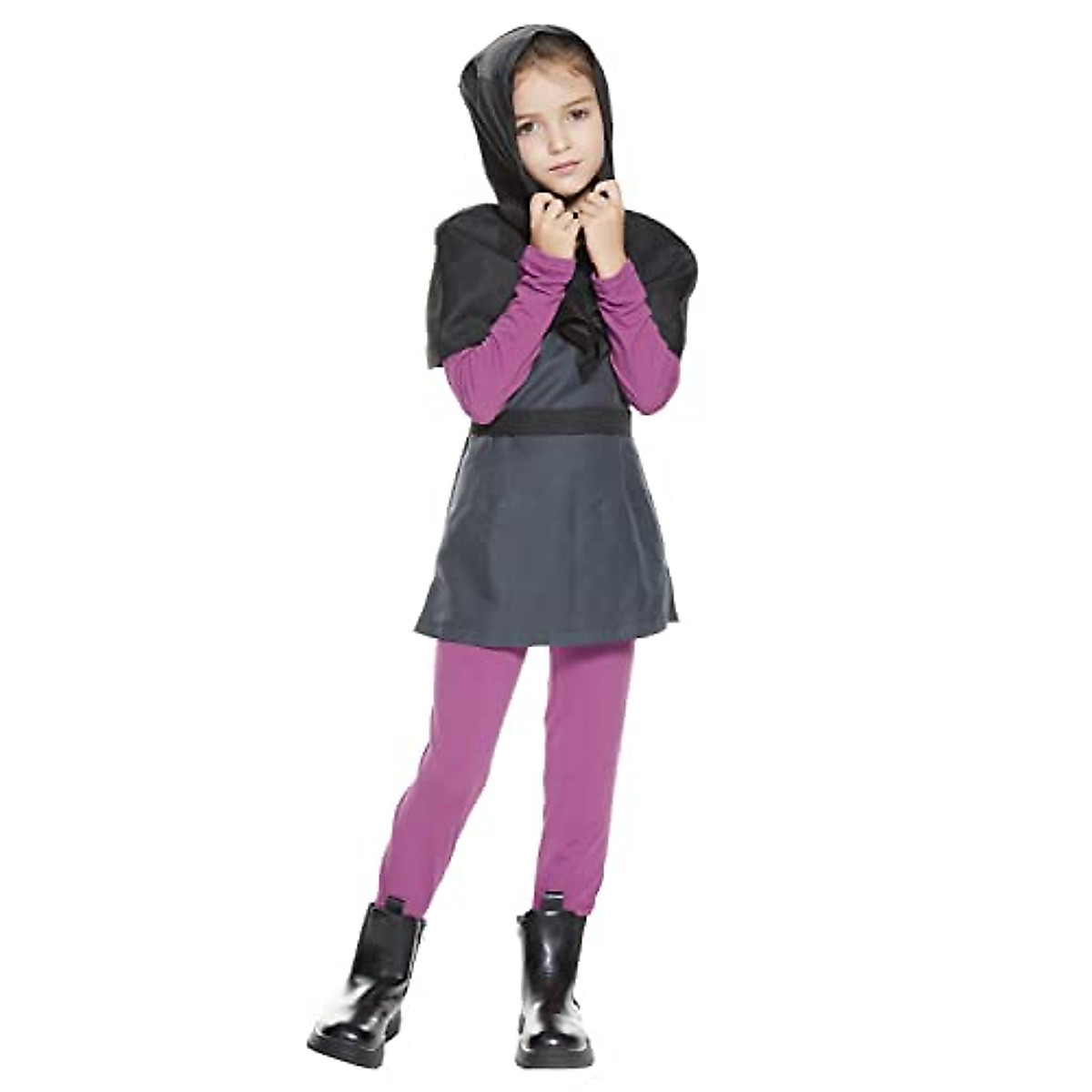 Roocnie Kids Girls Amity Blight Cosplay Outfit Dress The Owl House Magic Academy School Uniform Suit Full Set for Child