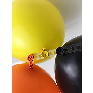Latex Balloons 60 Pack 12 inches Black,yellow,orange Balloons,Birthday, Wedding, Baby Shower, Party Decoration