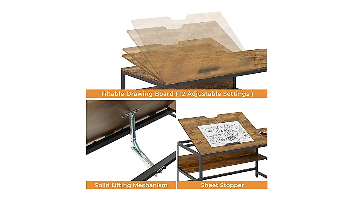 SEDETA L Shaped Desk - Space-Saving Corner Computer Desk for Home Office