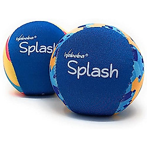 Waboba 2 Outdoor Bouncing Balls 2 Pack Set and Mesh Carry Storage Bag | Includes 2 Kids Outdoor Bouncy Balls and Mesh Carry Bag | Great Toys for Outdoor Games | Balls for Kids (Splash Ball)