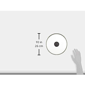 BALLARINI 334 °F02.24 Glass Lid 24 cm Stainless Steel Lid and Knob, Black/Clear, 6 x 24.6 x 24.6 cm