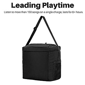 SUPER REAL The #1 Cooler with Speakers on Amazon. 20-Watt Bluetooth Speakers for Parties/Festivals/Boat/Beach. Rechargeable, Works with iPhone & Android (Black, 2023 Edition)