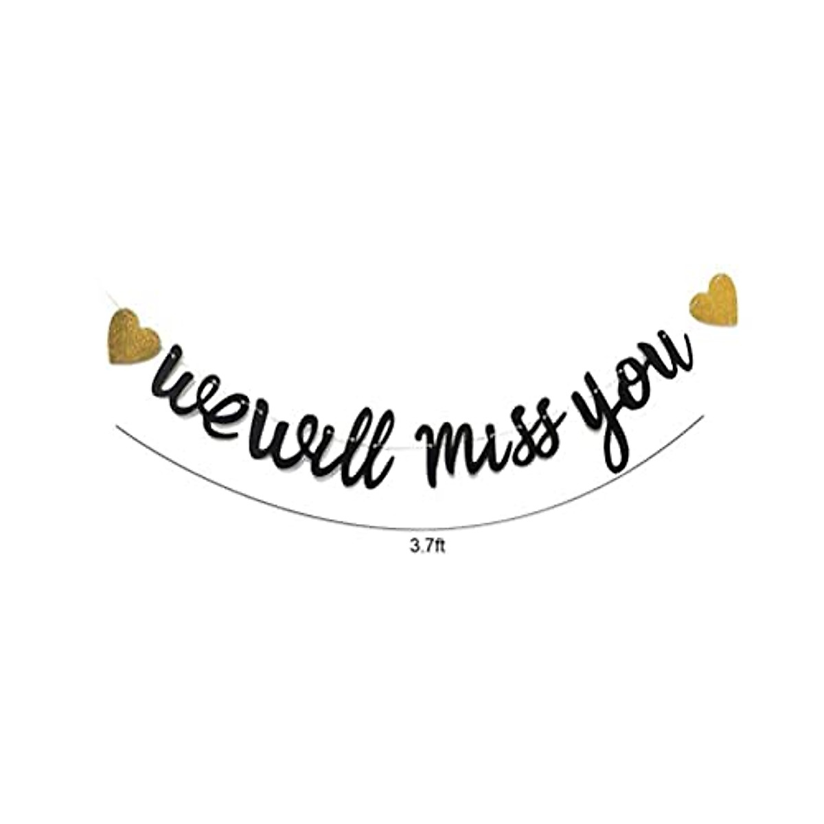 We Will Miss You Banner Bunting Goodbye Party Banner Retirement Banner for Going Away Party Decorations Retirement Decorations Farewell Decorations Party Army Party Decorations Graduation Office Work Supplies