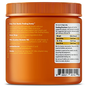 Zesty Paws Salmon Bites for Dogs - Omega 3 Fish Oil for Dogs Chews - Dog Allergy Relief Chews - Fish Oil for Dogs Joints - Itch Relief for Dogs - Dog Supplement for Arthritis - 90ct - Salmon Flavor