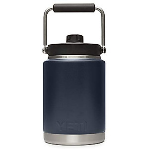 YETI Rambler Half Gallon Jug, Vacuum Insulated, Stainless Steel with MagCap, Navy