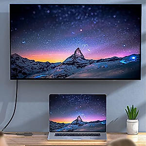 Naroote Type C to HD Adapter, Plated Plug and Play USB C to 4K Adapter for Laptop