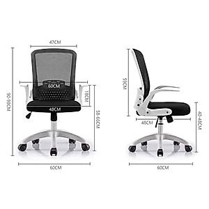 Chair Ergonomic Office Desk Chair Mesh Swivel Computer Task Chair Mid Back with Flip Up Arms