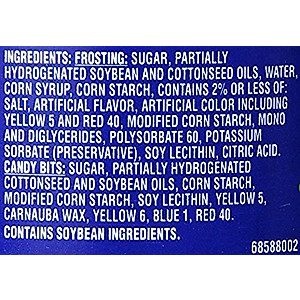 Pillsbury Moist Premium Cake Mix 15.25 Ounce and Funfetti Vanilla Flavored Frosting 15.6 Ounce