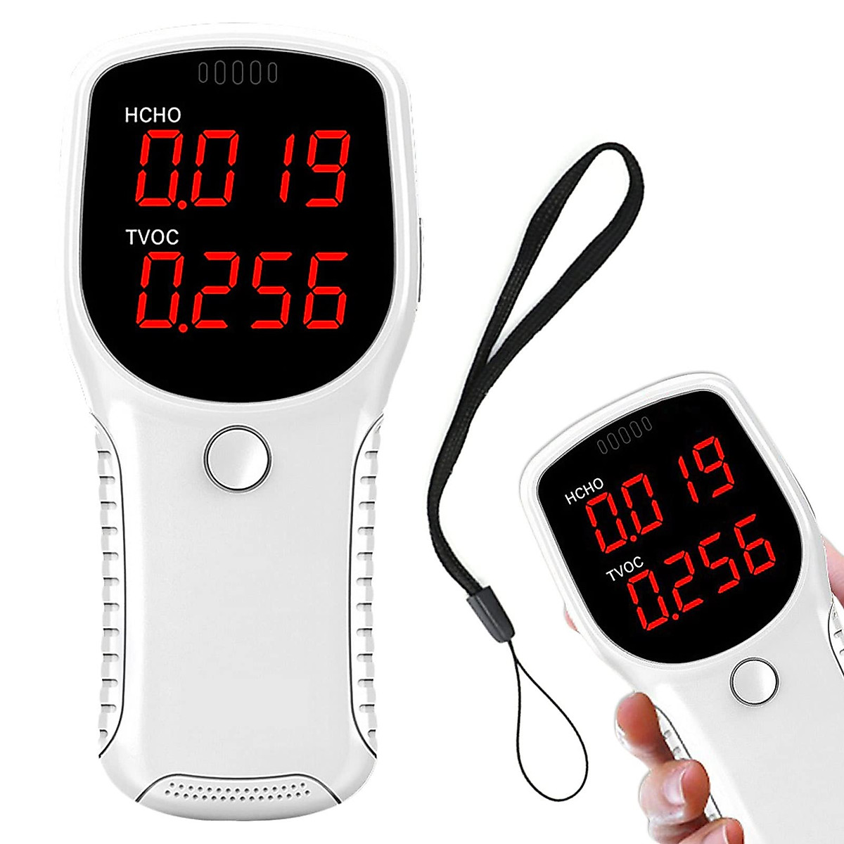 Formaldehyde Humidity Meter, 22mm HCHO TVOC Digital Meter,Air Detector, Air Moniter Controller, Indoor Air Pollution Detector for Home, Office