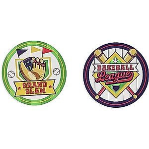 1000 Count Stickers, Assorted Designs Sticker Roll, Baseball