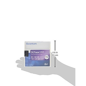 Quantum 1pk VS160 80/160GB DLT-V4 160/320GB Tape Catridge (MR-V1MQN-01)
