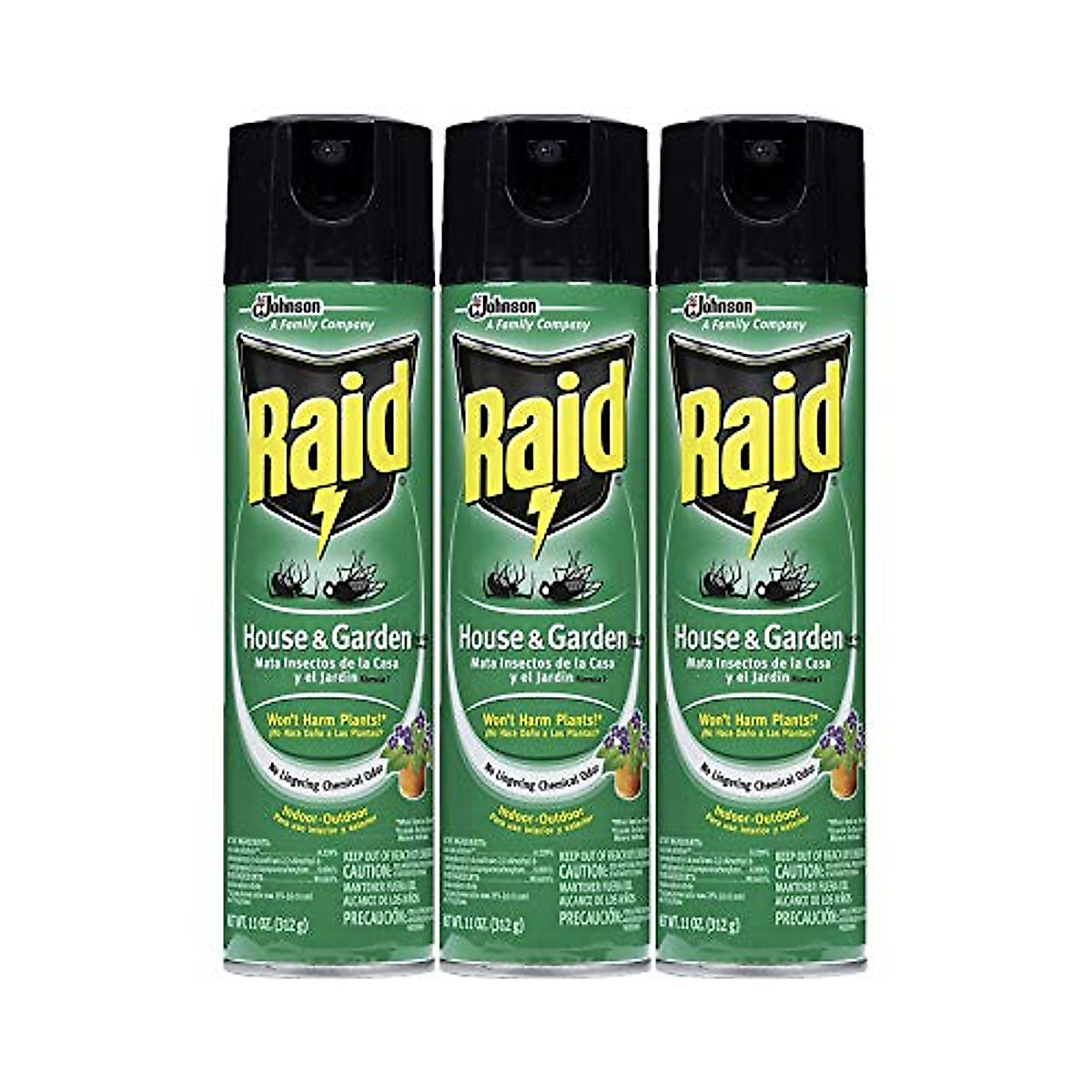 Raid House Garden Bug Killer, 11 OZ (Pack - 3)