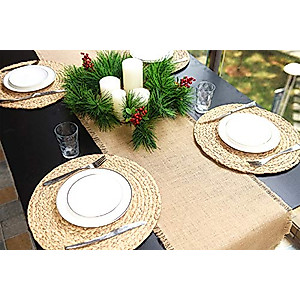 Home·FSN Burlap Table Runner, 100% Jute Vintage 14X72 Inches Table Runner for Wedding, Parties, BBQ's, Everyday, Holidays