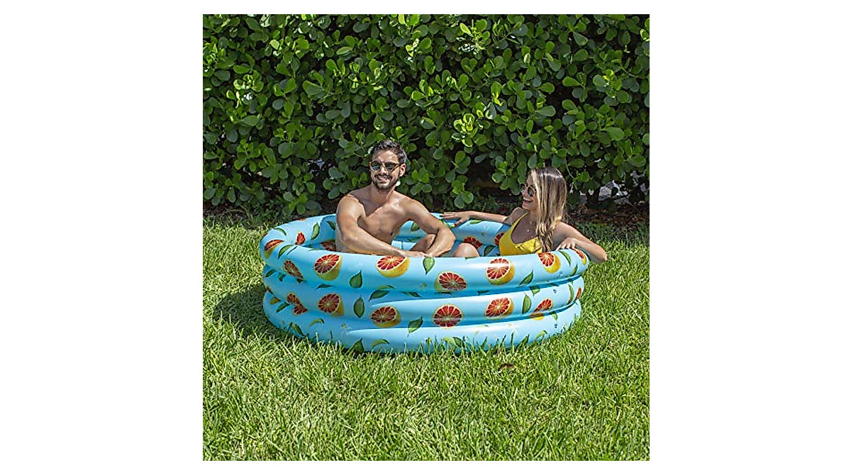 PoolCandy Inflatable Party Sunning Pool for Summer Fun